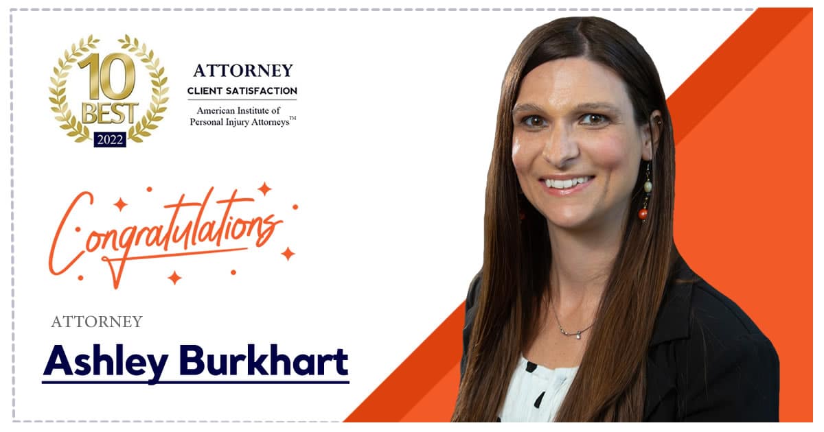 Congratulations Ashley Burkhart – 10 best attorney client satisfaction ...